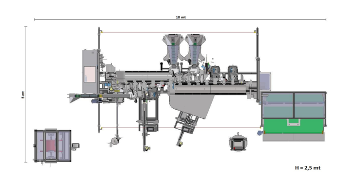 Assembly line for flexible hose – Manual feeding - PM Impianti